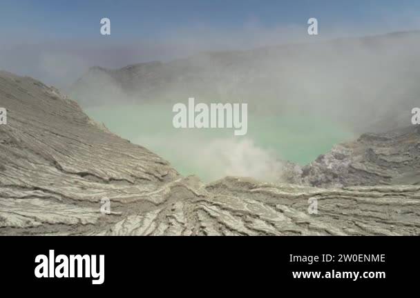 Ijen volcano complex group of stratovolcanoes in East Java Indonesia ...