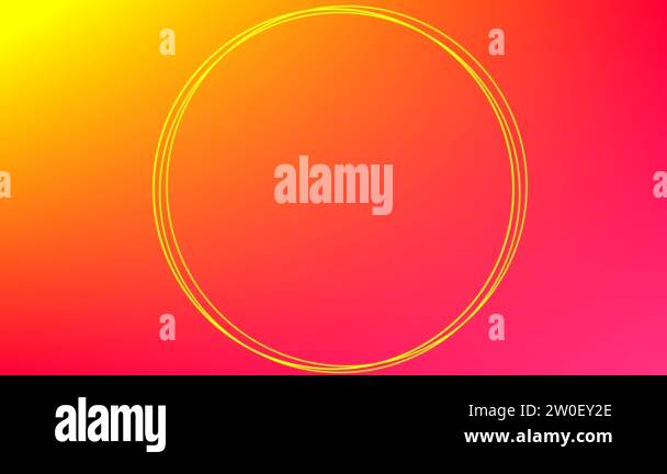 Animation of neon circles and geometric shapes appearing and ...