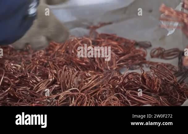 Metal copper scrap recycling Stock Videos & Footage - HD and 4K Video ...