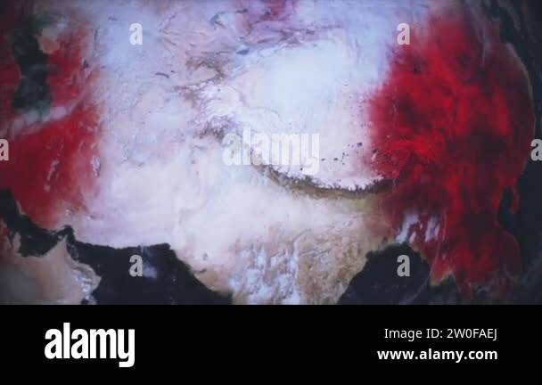 Animated pandemic world map of the coronavirus covid 19 spreading. Map ...