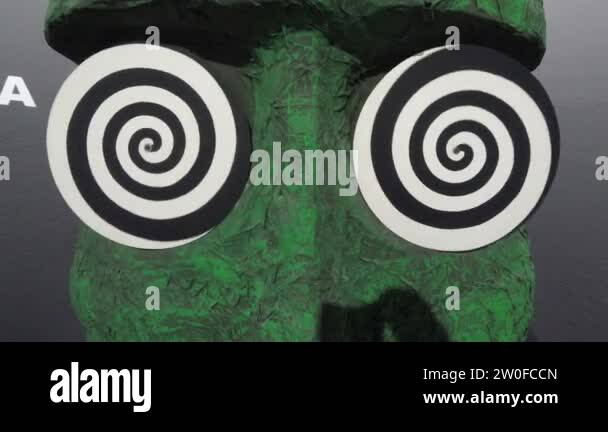 Hypnosis Spiral in eye, layout with hypnotic rotating eyes Stock Video ...