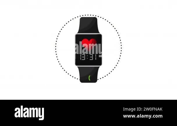 Healthy lifestyle smartwatch animation Stock Videos & Footage - HD and ...
