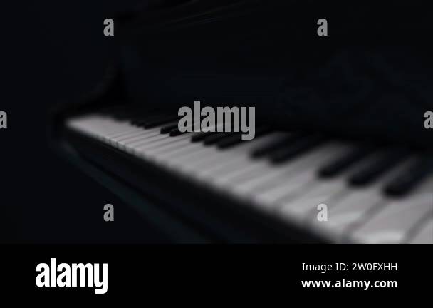 3d animation black piano keys Stock Videos & Footage - HD and 4K Video ...