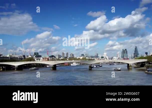 London skyline waterloo bridge Stock Videos & Footage - HD and 4K Video ...
