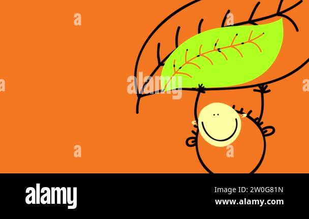 Scaling Easy Slowing Down With Spring Effect Animation Of Hand Drawn