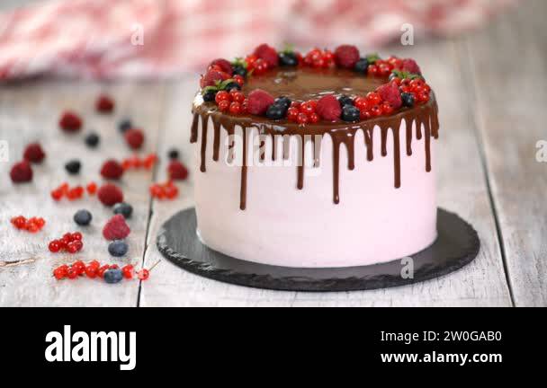 Homemade beautiful chocolate cake Stock Videos & Footage - HD and 4K ...