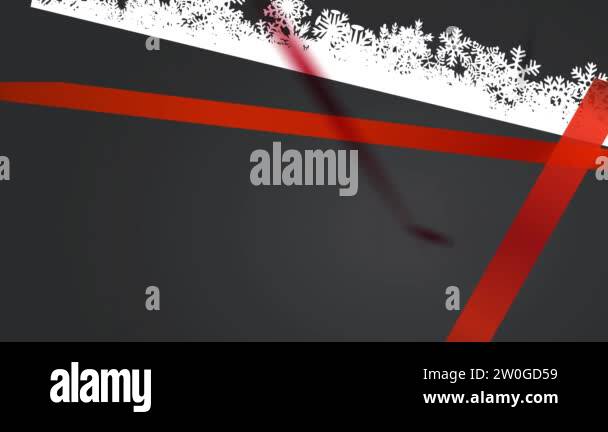 Spring And Bounce Motion Graphics Of Offer With Text Merry Christmas ...