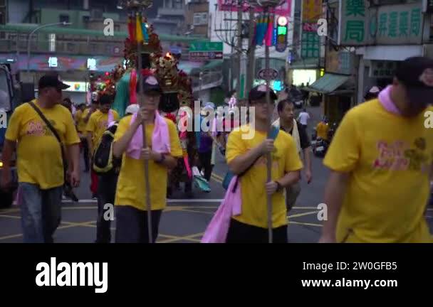 Taipei, Taiwan-30 May, 2017: 4K Celebration of Matsu God. Traditional ...