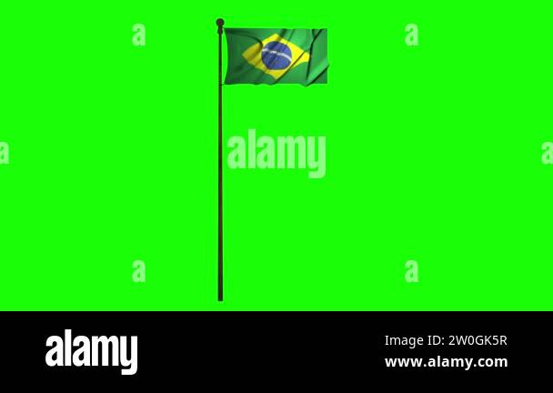 brazil Animation Flag Animation Green Screen Animation brazil Waving ...