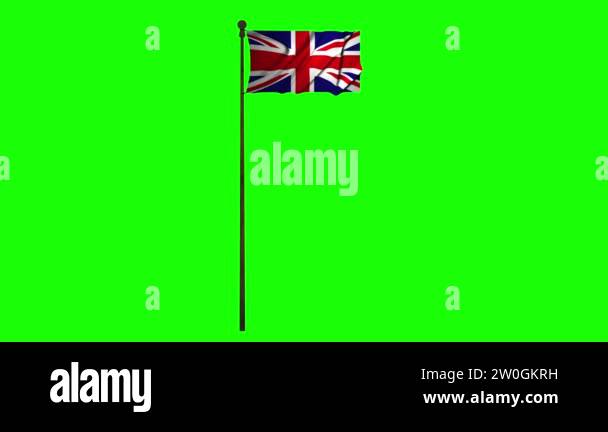 uk Animation Flag Animation Green Screen Animation uk kingdom Flag ...