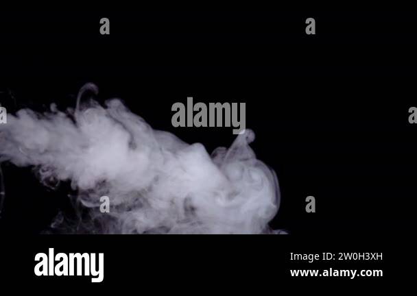 Realistic smoke, fog, cloud isolated on black background, screen mode ...