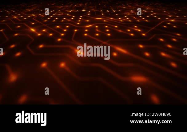 Technology Computer Chipset Background Loop/ 4k animation of an ...