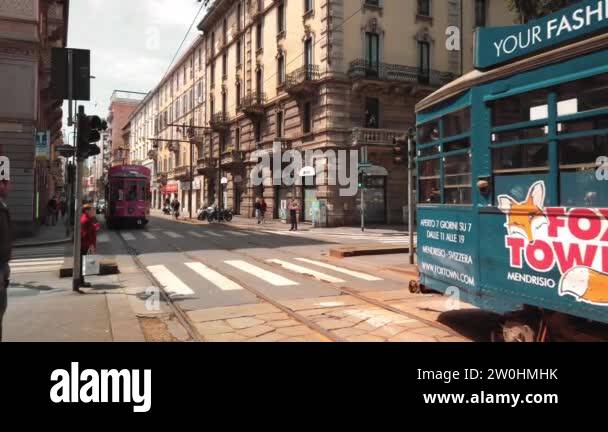 Traditional tram milan italy Stock Videos & Footage - HD and 4K Video ...