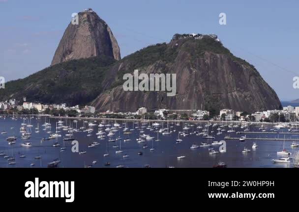 Exotic mountains. Famous mountains. Mountain of the Sugar Loaf in Rio ...