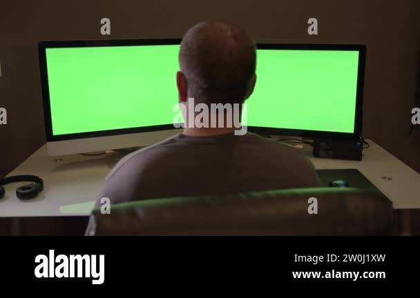 Man computer screen home Stock Videos & Footage - HD and 4K Video Clips ...