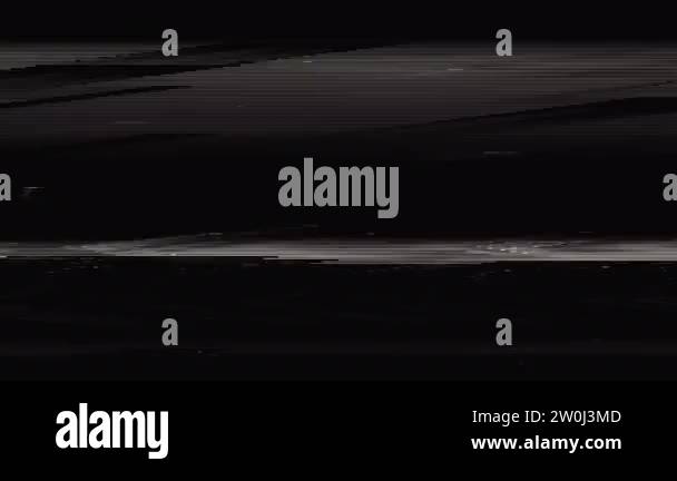 Vintage VHS (Video Home System) defects noise and artifacts effect ...