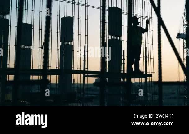 Silhouette framework architecture Stock Videos & Footage - HD and 4K ...