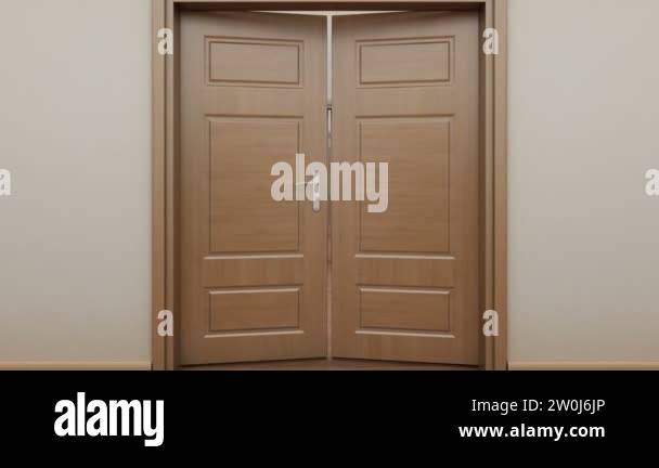 Pass enfilade with doors Stock Video Footage - Alamy
