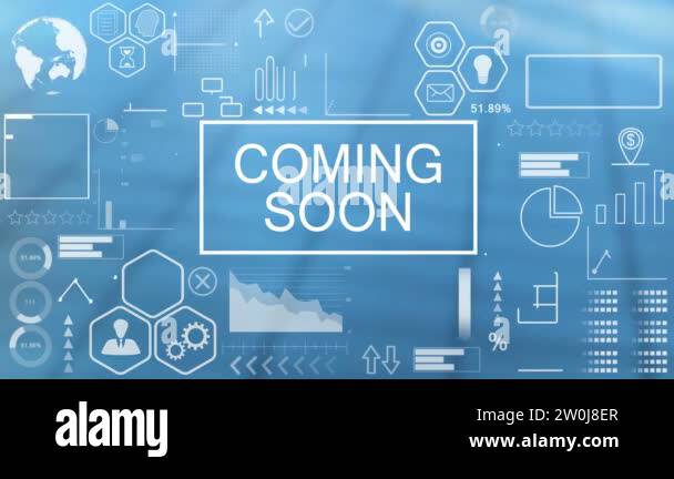Coming Soon, Animated Typography Stock Video Footage - Alamy