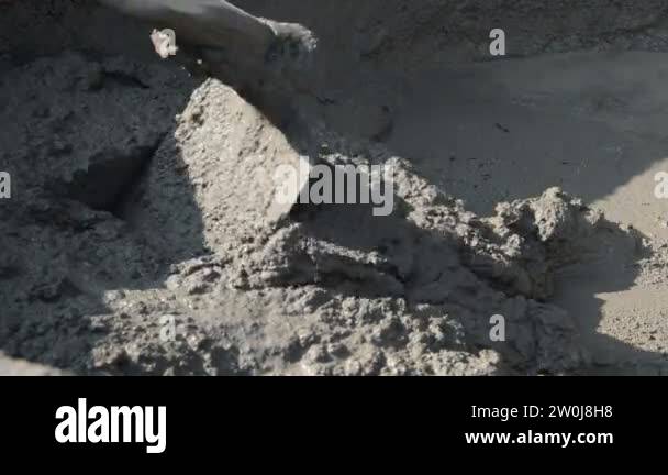 Bricklayer mixing cement in Stock Videos & Footage - HD and 4K Video ...