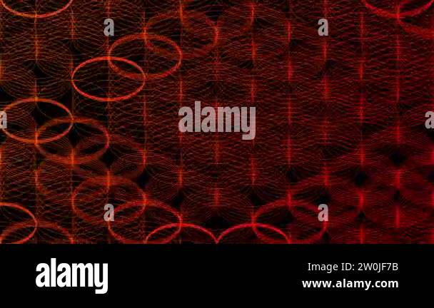Abstract line 3D virtual isometric circle lighting moving, Technology ...