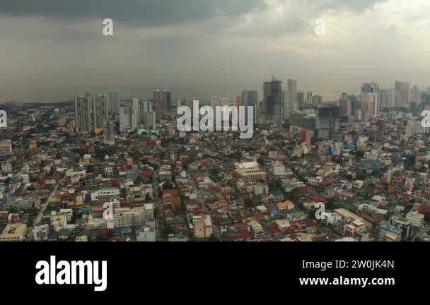 Panorama of Manila.The city of Manila, the capital of the Philippines ...