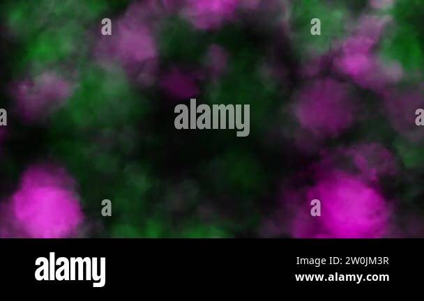 Colorful puffy puffs of smoke on an isolated black background. Overlay ...