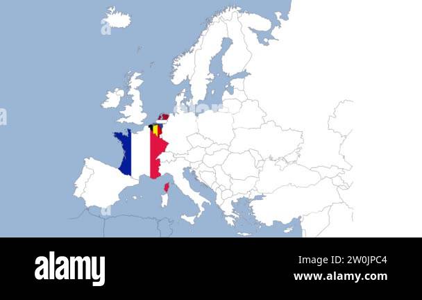 The 28 countries of the European Union and their flags Stock Video ...