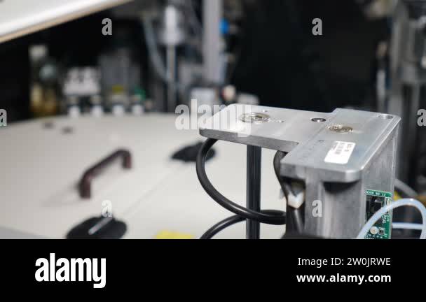 Professional medical equipment in healthcare clinic Automated blood ...