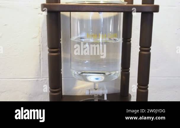 Professional Dutch cold brew maker dripper in process coffee make ...
