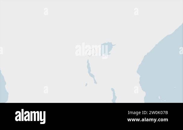 Rwanda map highlighted in Rwanda flag colors and pin of country capital ...