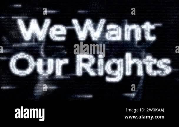 number animation, in matrix style, with slogan of white letters. We ...