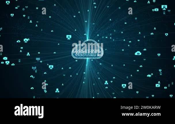 Cyber security digital data and conceptual futuristic look at information technology of internet ...