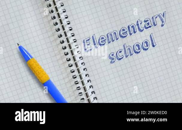 School diary writing page elementary Stock Videos & Footage - HD and 4K ...