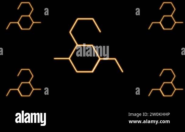 Interactive animated molecule chemical formula bonding formation. 4k ...