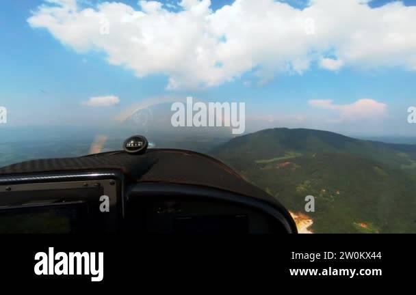 Light aircraft cockpit pilots view Stock Videos & Footage - HD and 4K ...