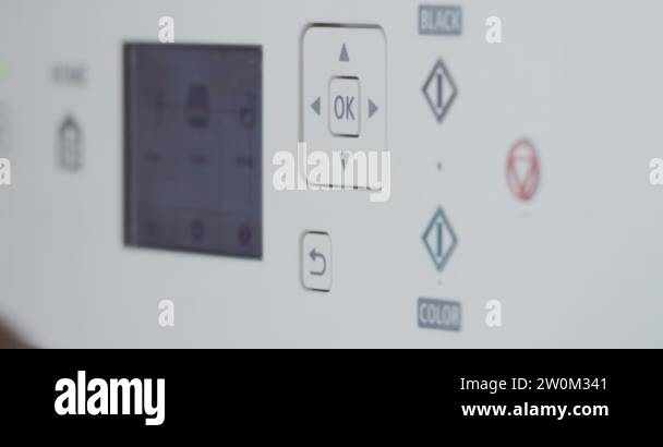 Using digital printer copier scanner device with led display and ...