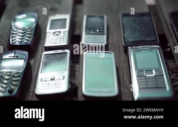 Cell phones evolution, a range of different mobile phones beginning ...