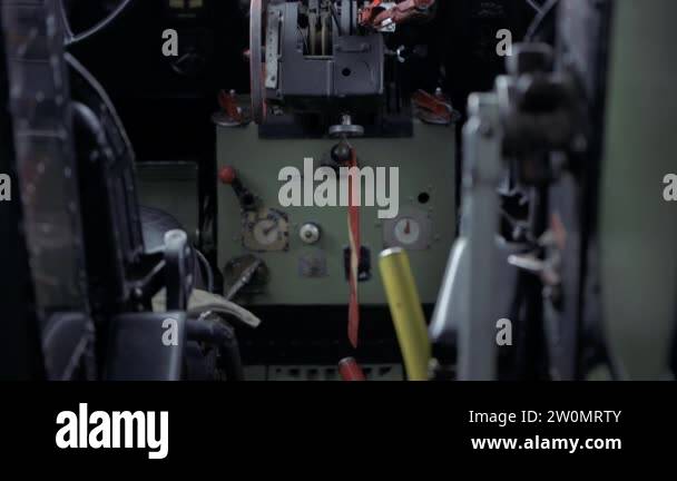WW2 Douglas Dakota IV C-47B cockpit footage recorded in 4K Stock Video Footage - Alamy