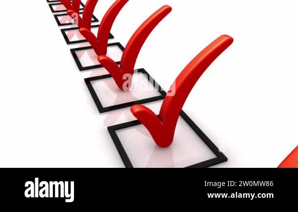 Red check marks Stock Videos & Footage - HD and 4K Video Clips - Alamy
