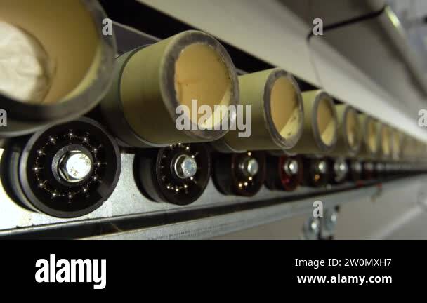 Rotating of Metal Parts in Mechanical Device. Spinning Mechanism of ...