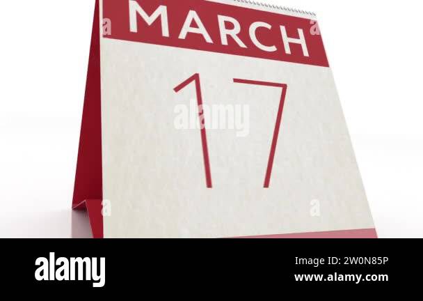 March 18 on calendar Stock Videos & Footage - HD and 4K Video Clips - Alamy
