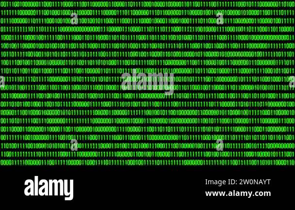 Binary code background with digits moving on screen Stock Video Footage - Alamy