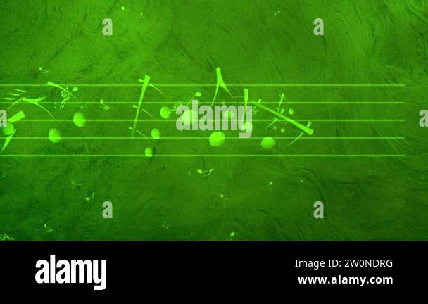 Animated background with musical notes, Music notes flowing, flying ...