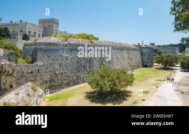 Palace of the Grand Master of the Knights in Rhodes Greece at the Edge ...
