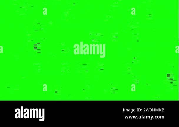 glitch effect on green screen, TV interference and broadcast failure ...