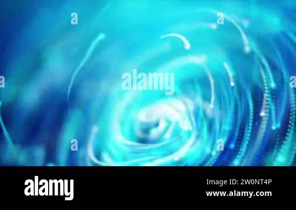 Abstract background moving pass through the particle and lighting ...