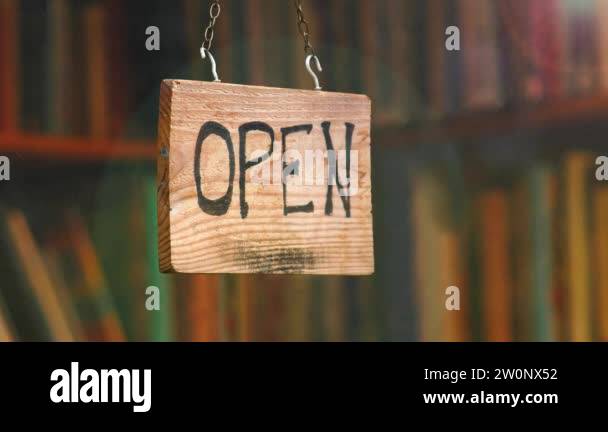 Bookshop open sign Stock Videos & Footage - HD and 4K Video Clips - Alamy