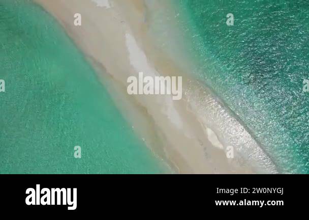 White sand path in transparent sea. Summer vacation scene in ...