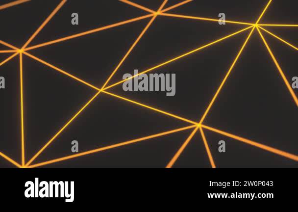 Abstract animated background made of polygonal shape. Dark low poly ...